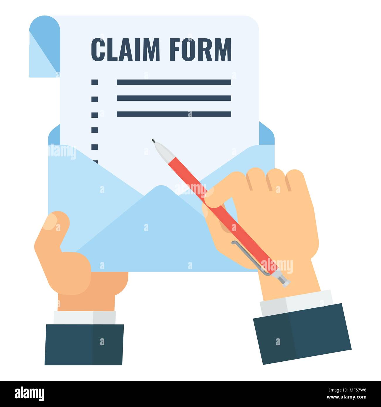 claim form blank Stock Vector Image & Art - Alamy