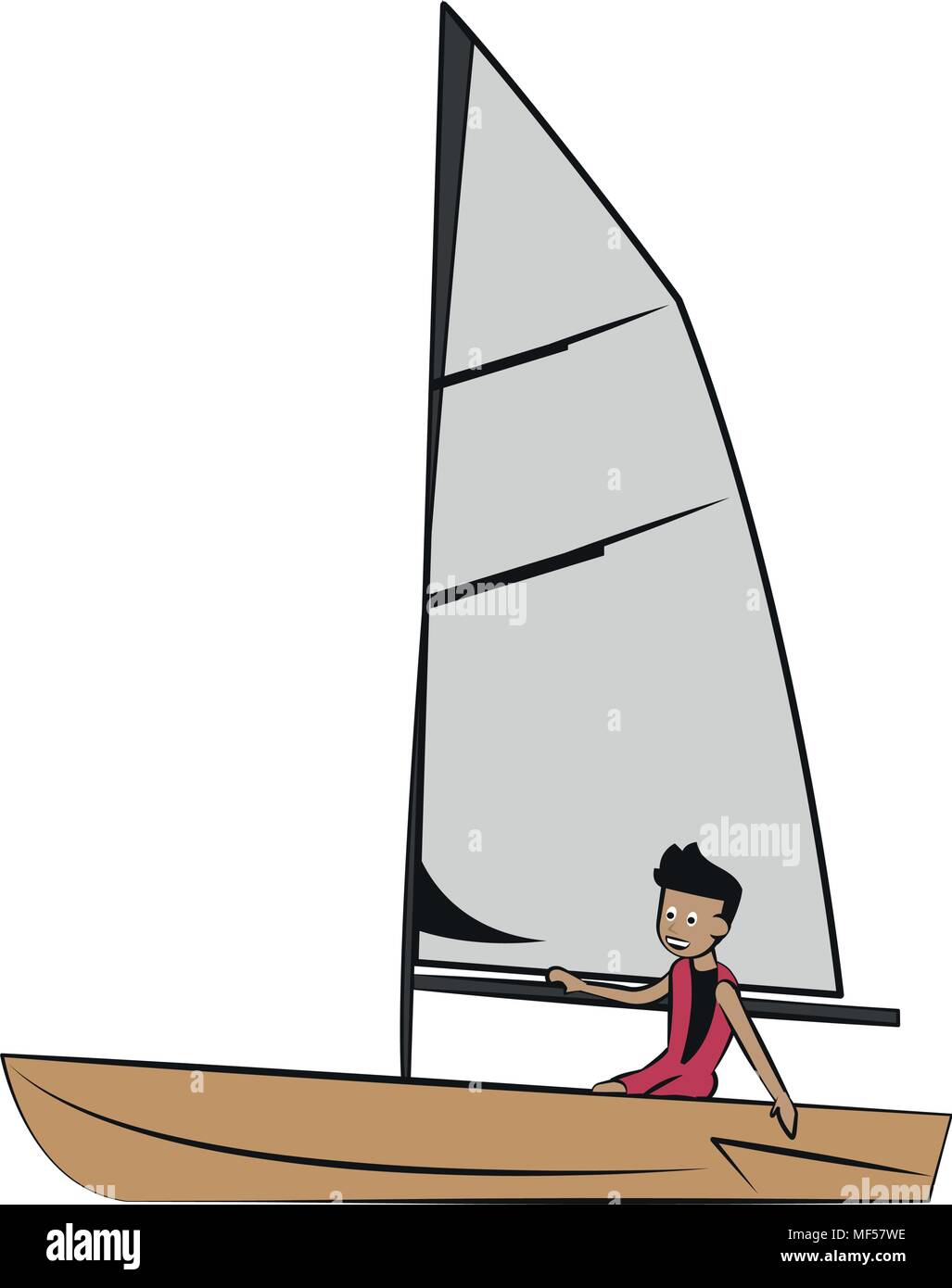Sailing Water sport Stock Vector Image & Art - Alamy