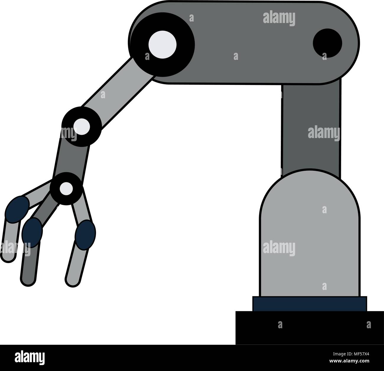 Robot arm machine Stock Vector Image & Art - Alamy