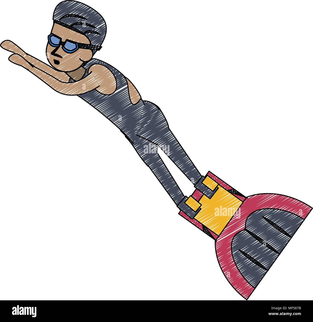 Freediving Stock Vector Images - Alamy