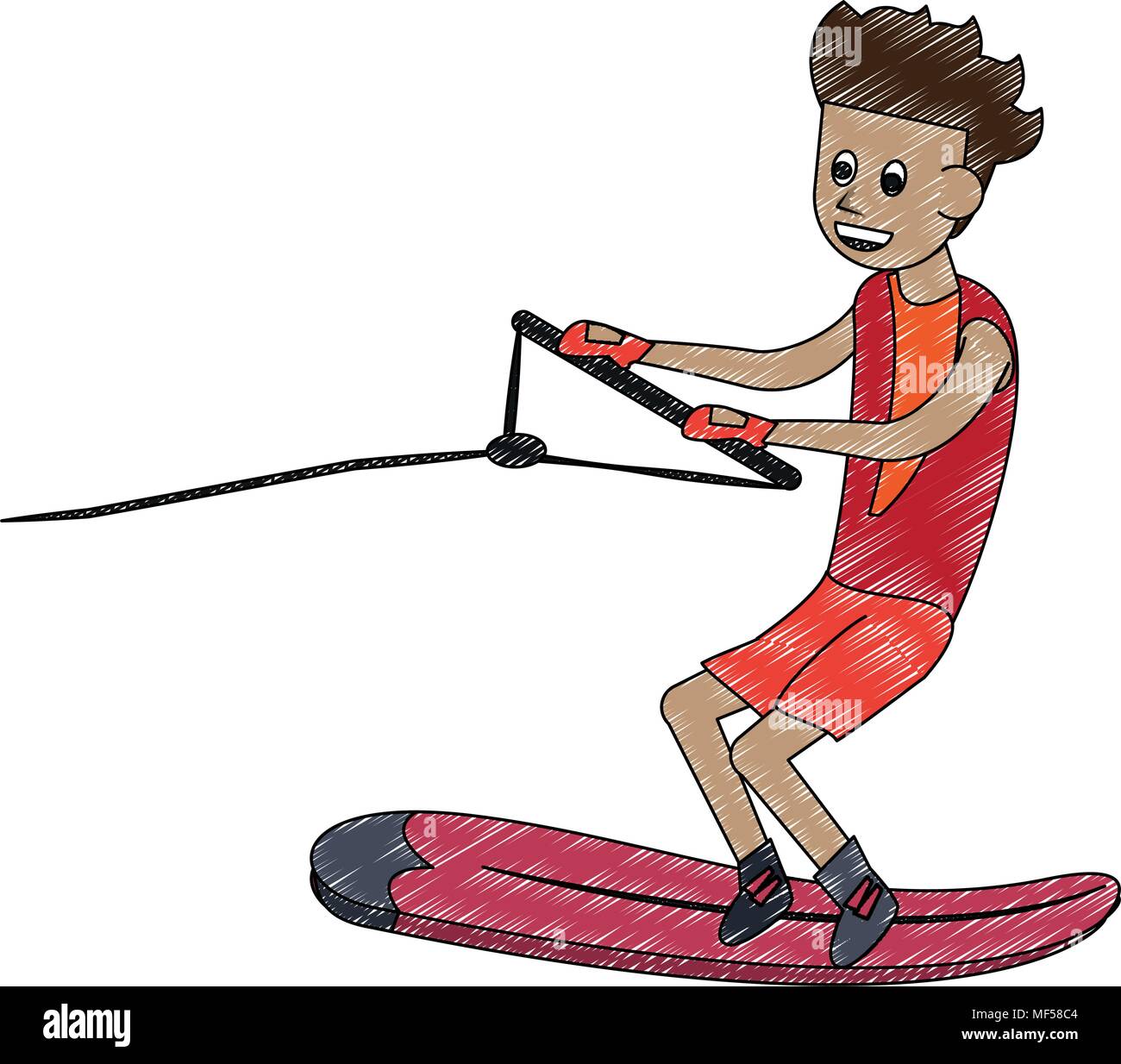 Wakeboarding Stock Vector Images - Alamy