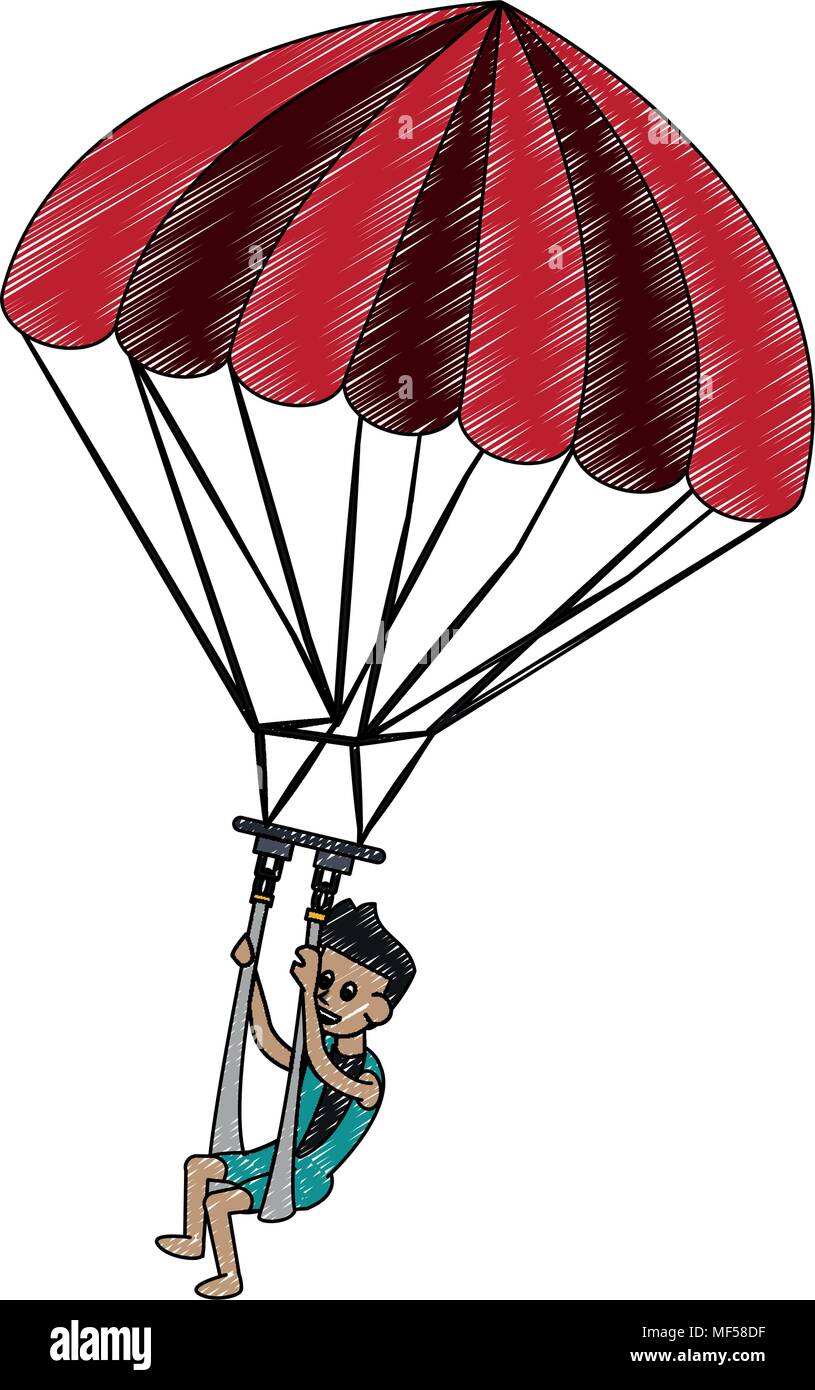 Parasailing adventure Stock Vector Images - Alamy