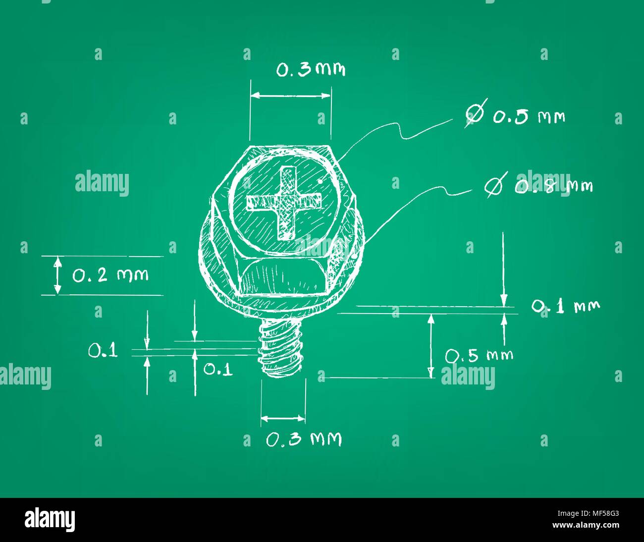 Recessed head screw Stock Vector Images - Alamy