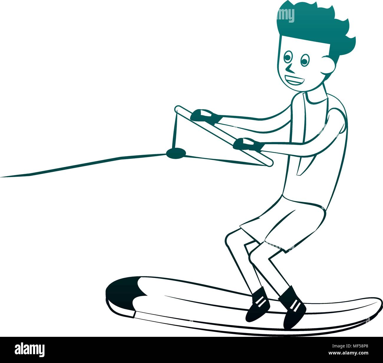 Wakeboarding Stock Vector Images - Alamy