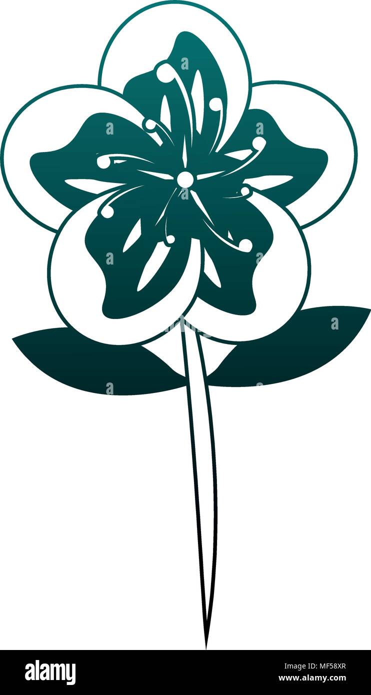 Beautiful flower symbol Stock Vector Image & Art - Alamy