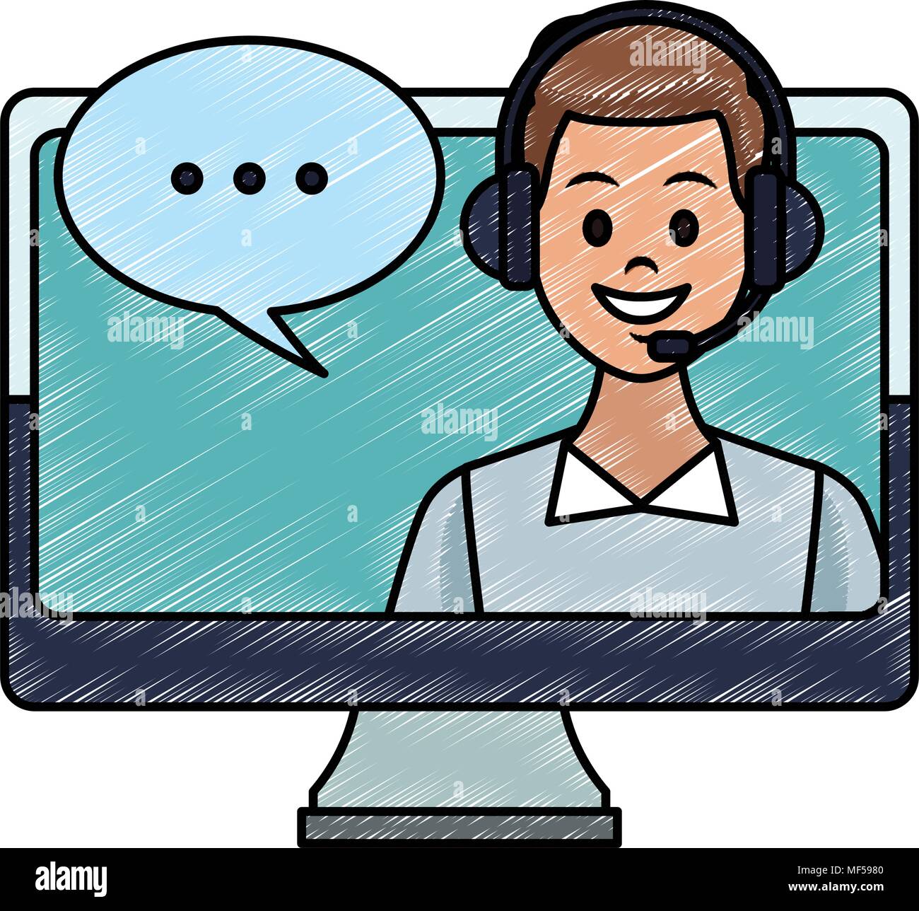 Call center icon from business hi-res stock photography and images - Alamy