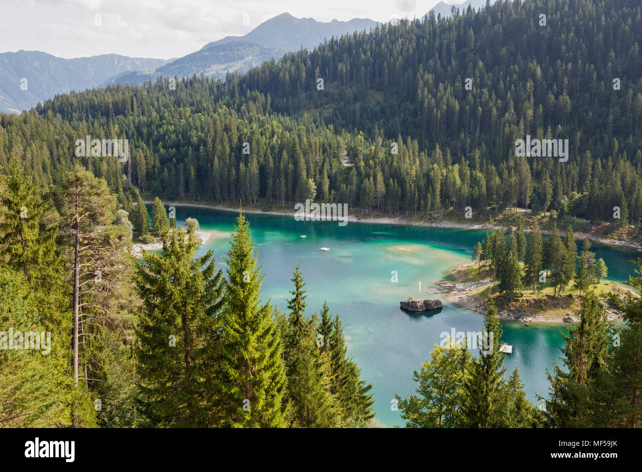 Switzerland, Grisons, Cauma Lake in Flims, Alpine Lake Stock Photo - Alamy