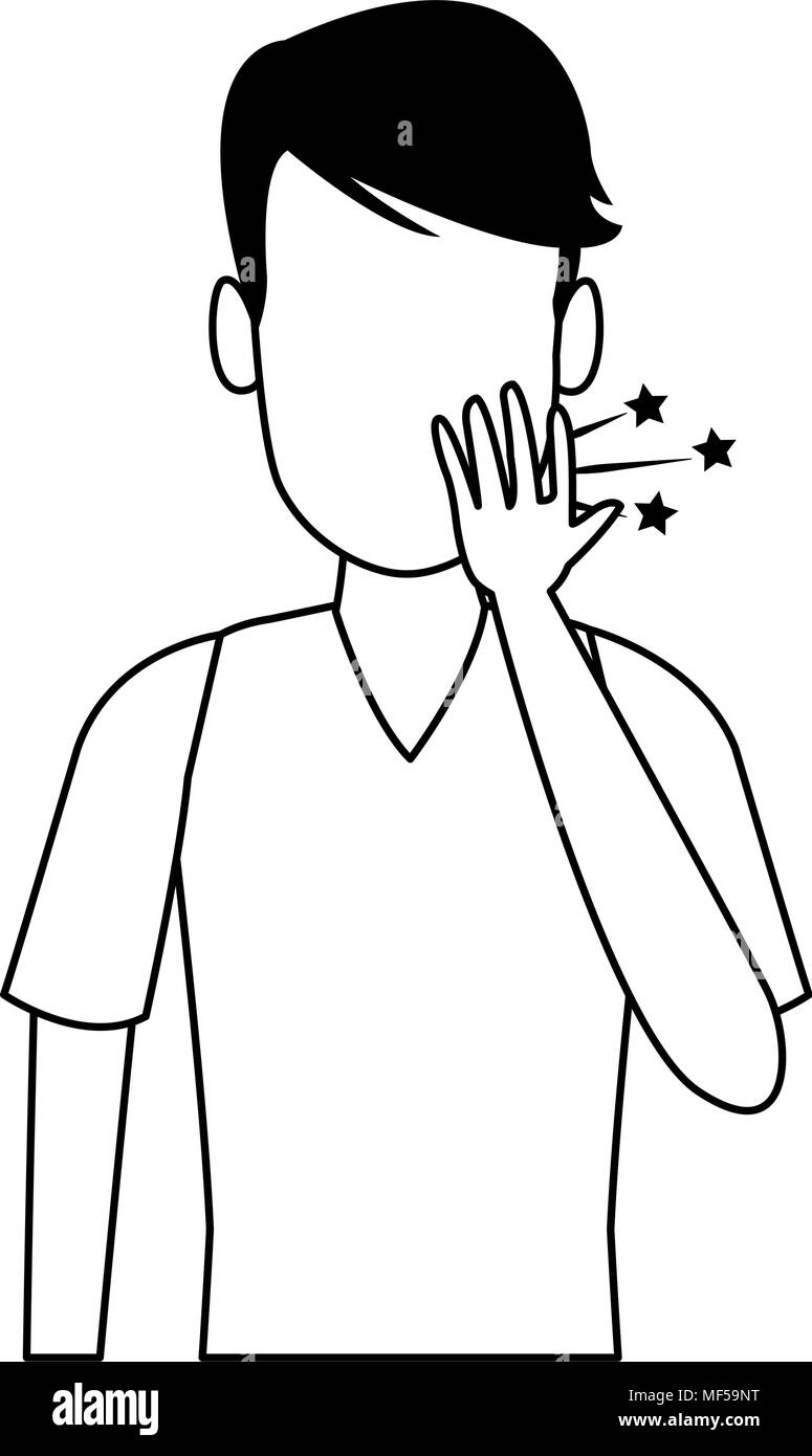 Tooth broken cartoon on Stock Vector Images - Alamy