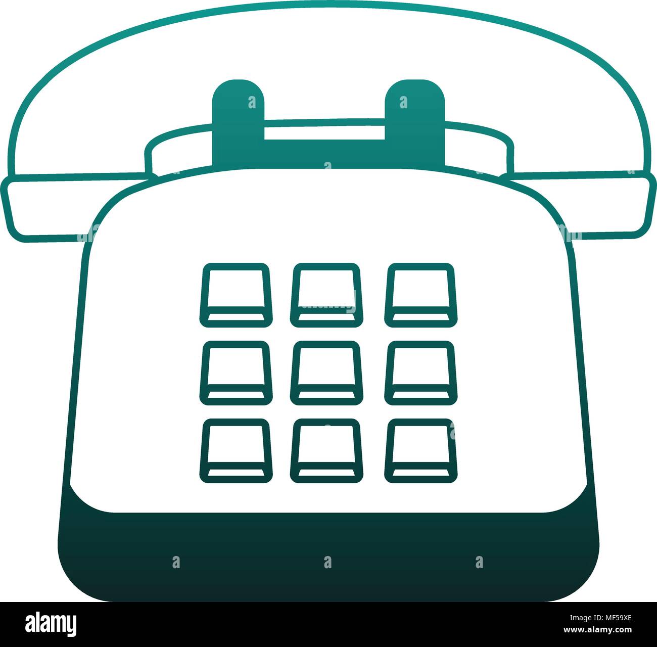 Vintage telephone symbol on blue lines Stock Vector Image & Art - Alamy