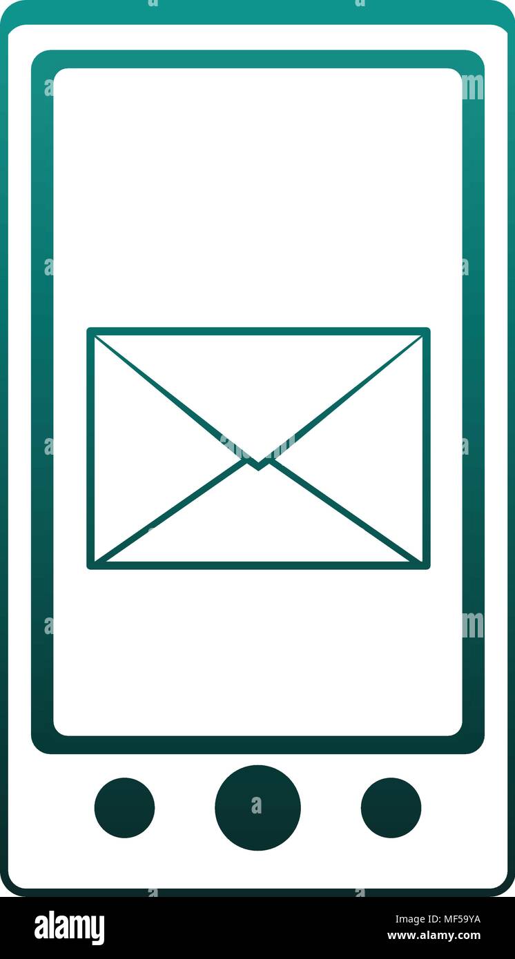 Sending mail on smartphone Stock Vector Images - Alamy