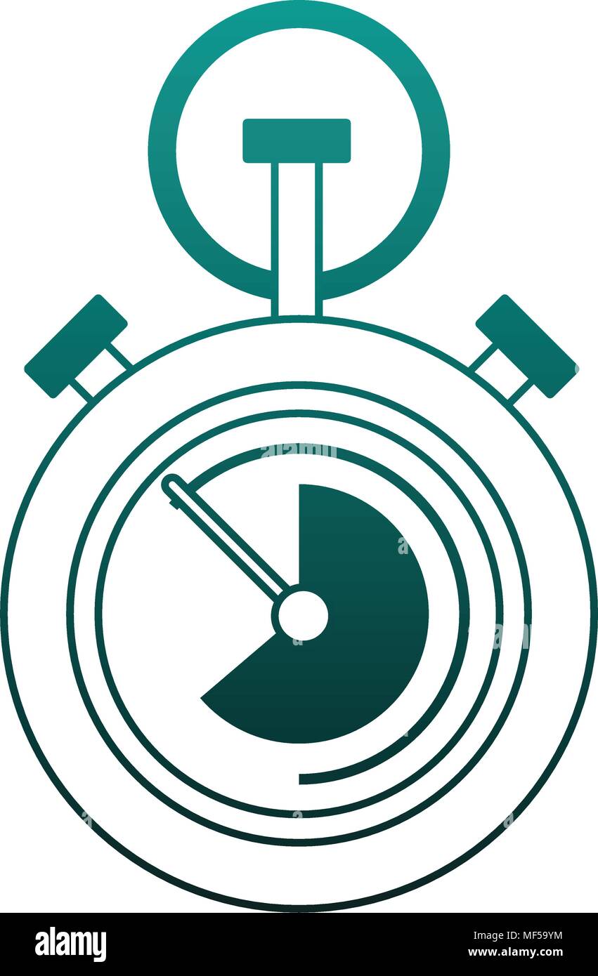 Retro chronometer symbol on blue lines Stock Vector Image & Art - Alamy