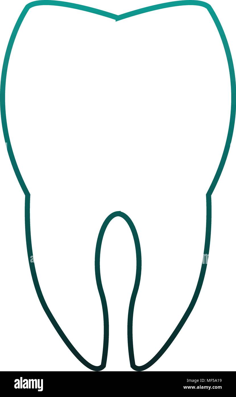 Tooth isolated symbol on blue lines Stock Vector Image & Art - Alamy