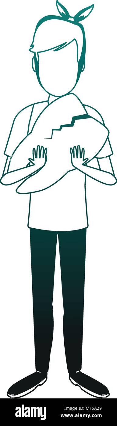 Tooth broken cartoon on Stock Vector Images - Alamy