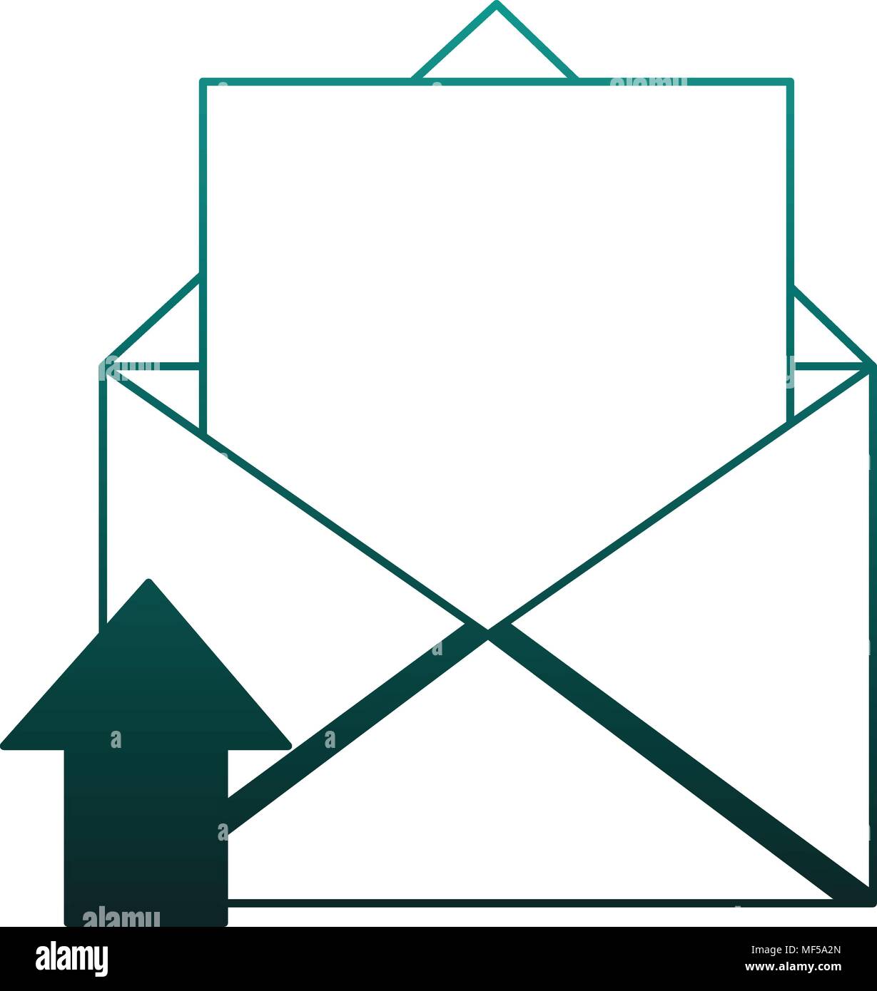 Envelope email symbol on blue lines Stock Vector Image & Art - Alamy