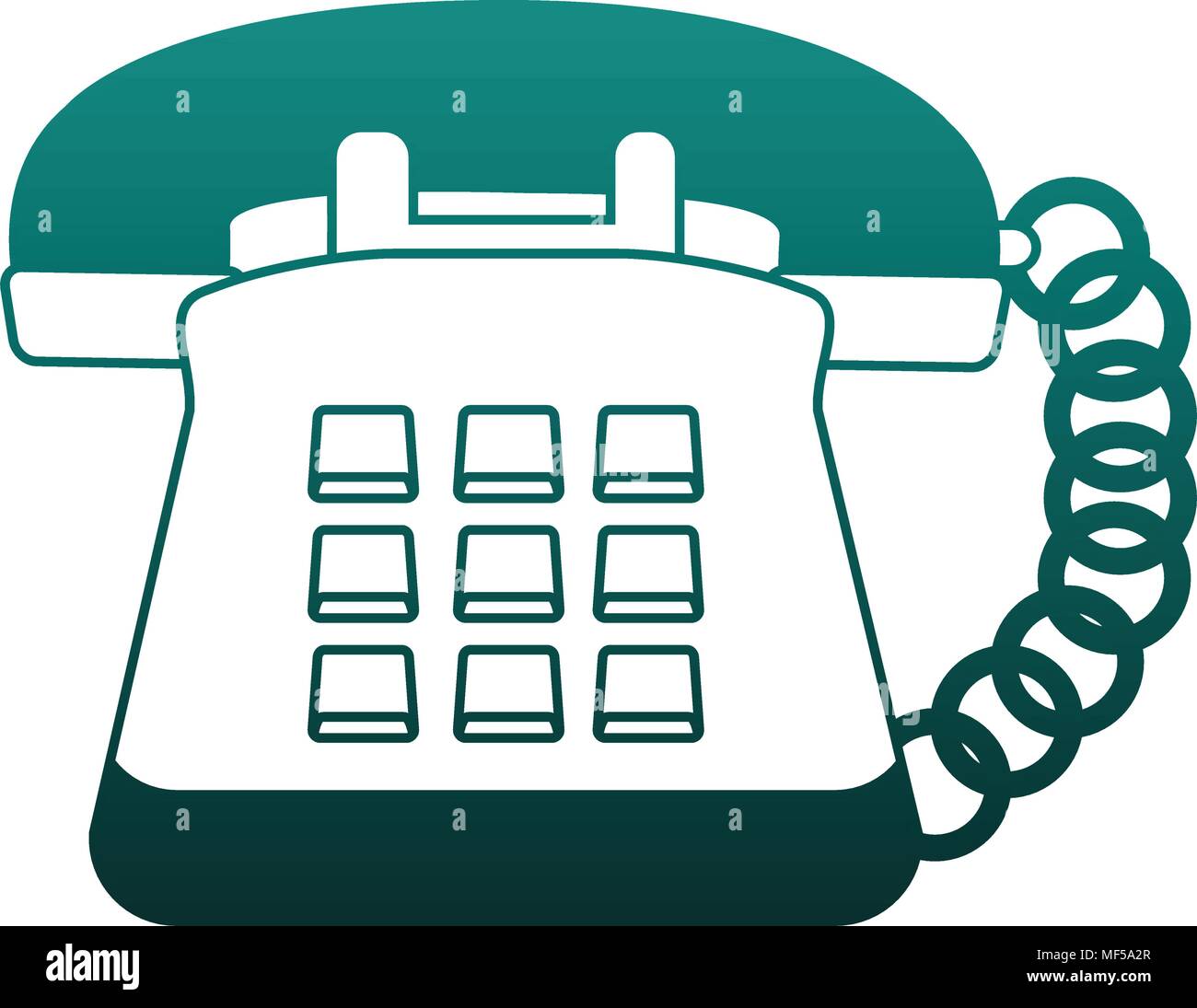 Vintage telephone symbol on blue lines Stock Vector Image & Art - Alamy