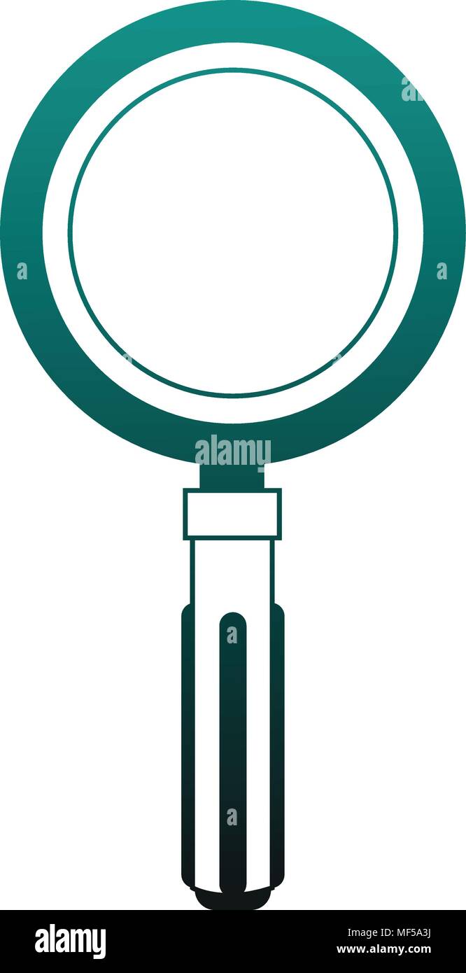 Magnifying glass symbol on blue lines Stock Vector Image & Art - Alamy