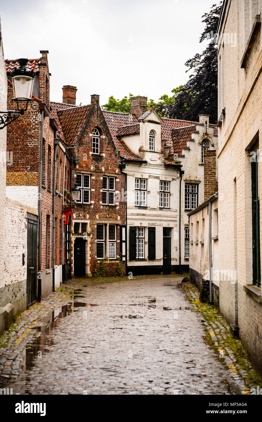 Architecture of the Market square in the Historic Centre of Bruges ...