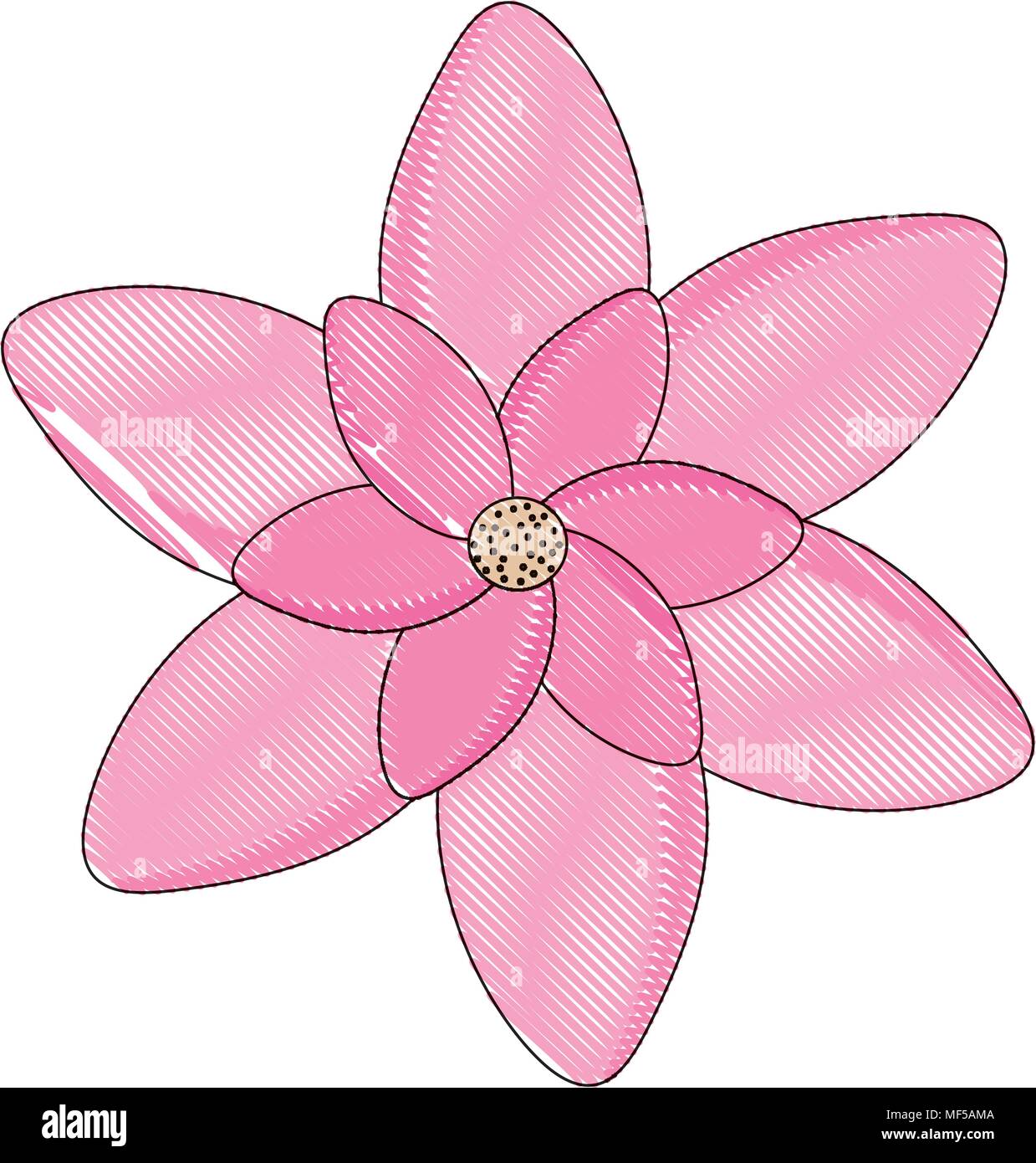 pink flower icon over white background, colorful design. vector ...