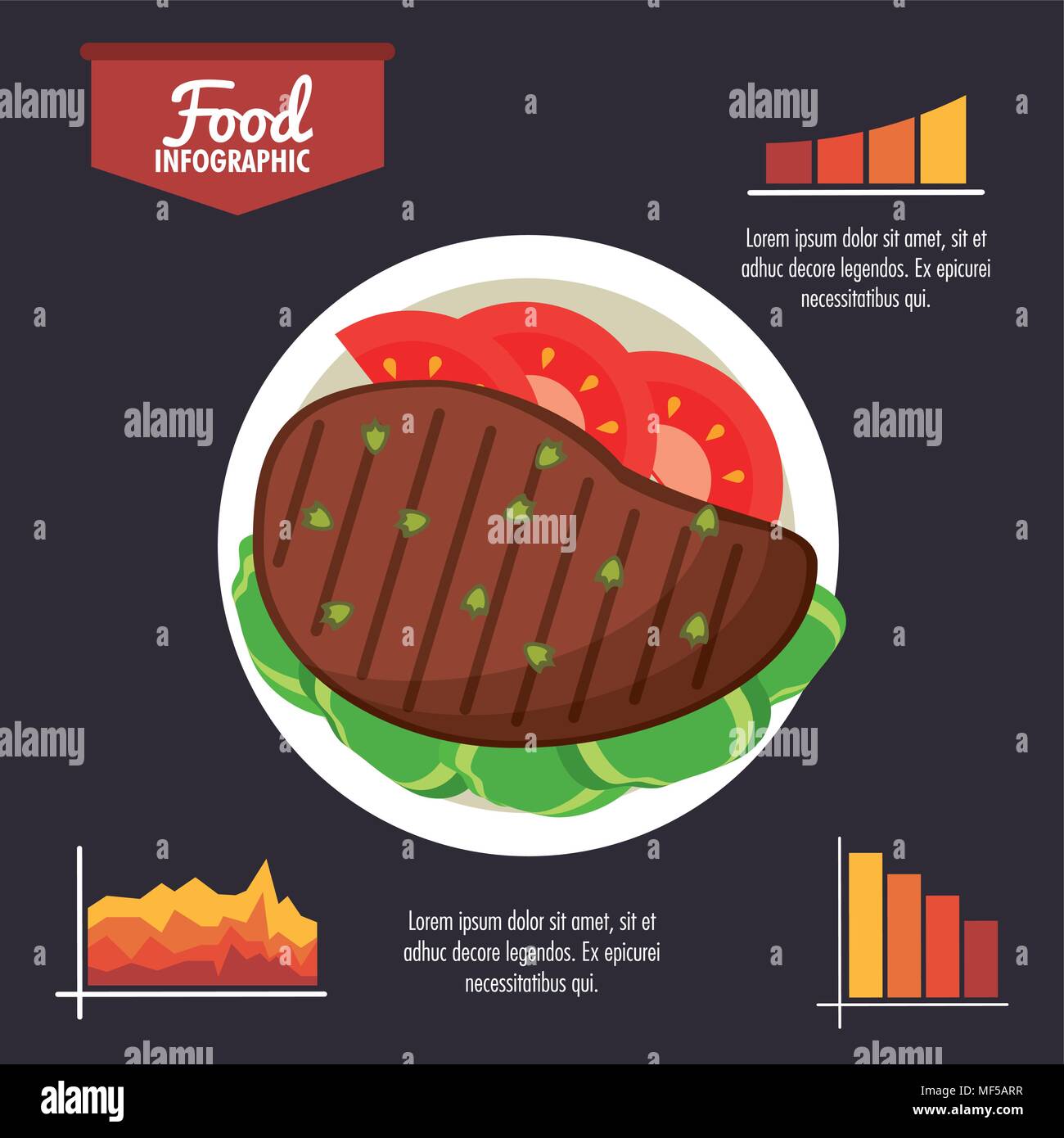 Healthy food infographic Stock Vector Image & Art - Alamy