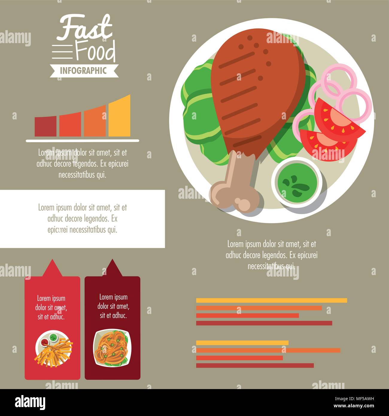Fast food infographic design Stock Vector Image & Art - Alamy