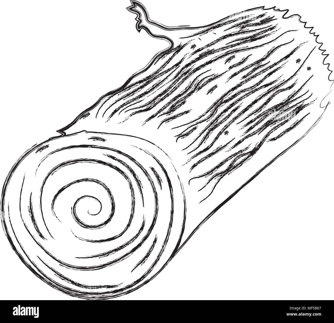 grunge natural wooden log exotic texture vector illustration Stock ...