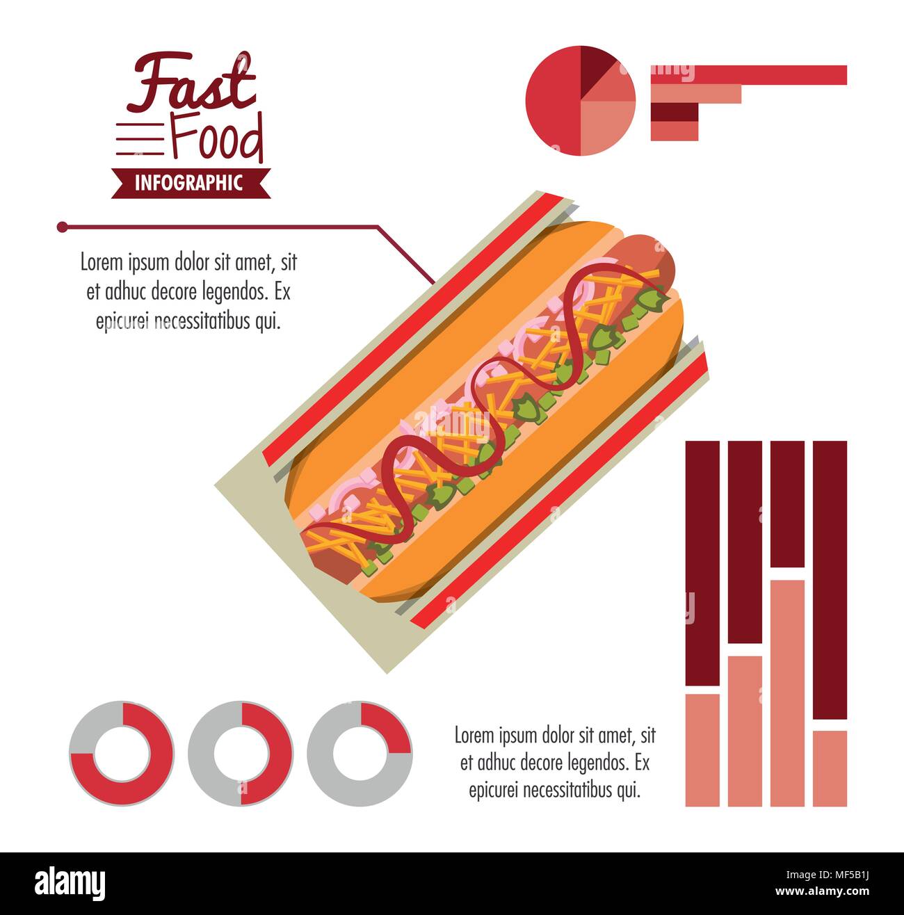 Fast food infographic design Stock Vector Image & Art - Alamy