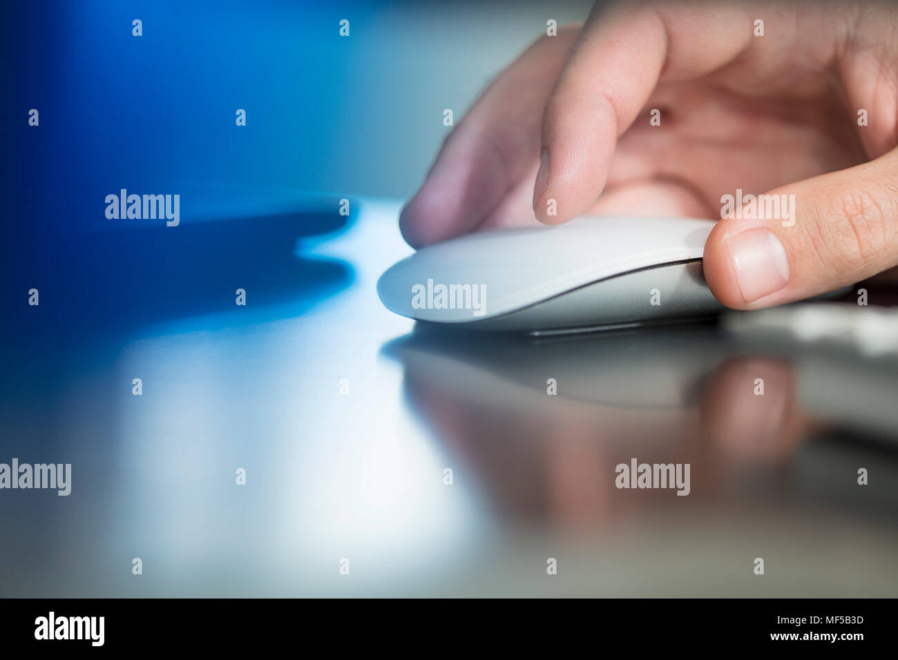 Close up mans hand using hi-res stock photography and images - Alamy