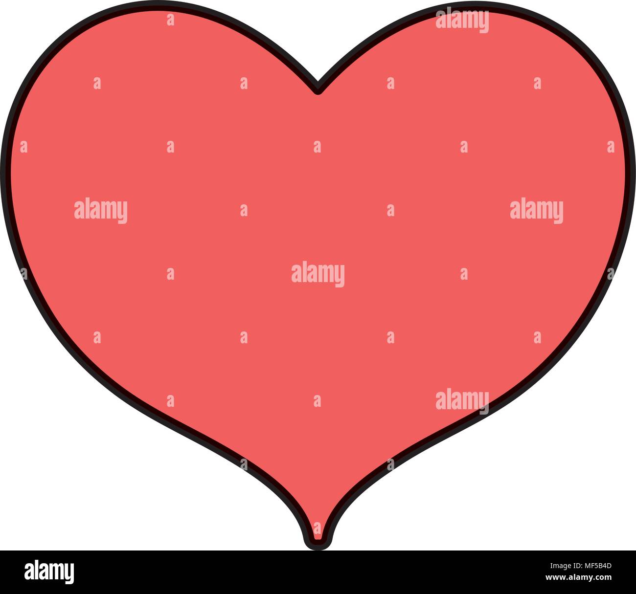 color passion heart symbol design of love vector illustration Stock ...