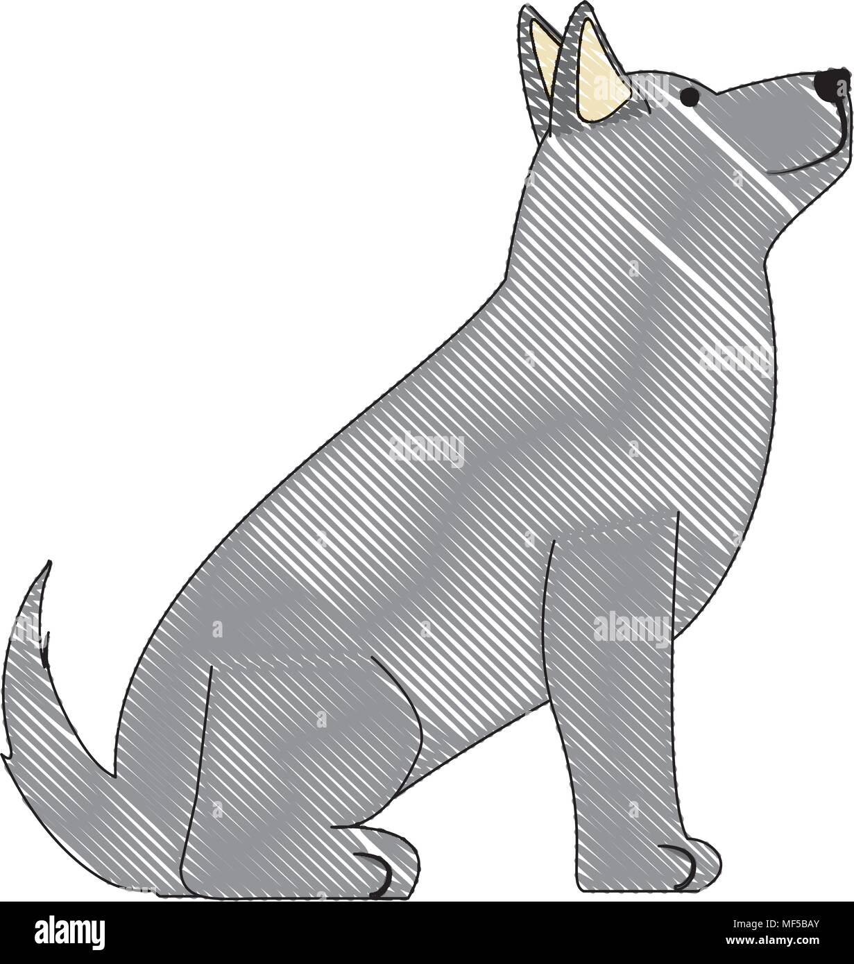 cute husky dog icon over background, colorful design. vector ...