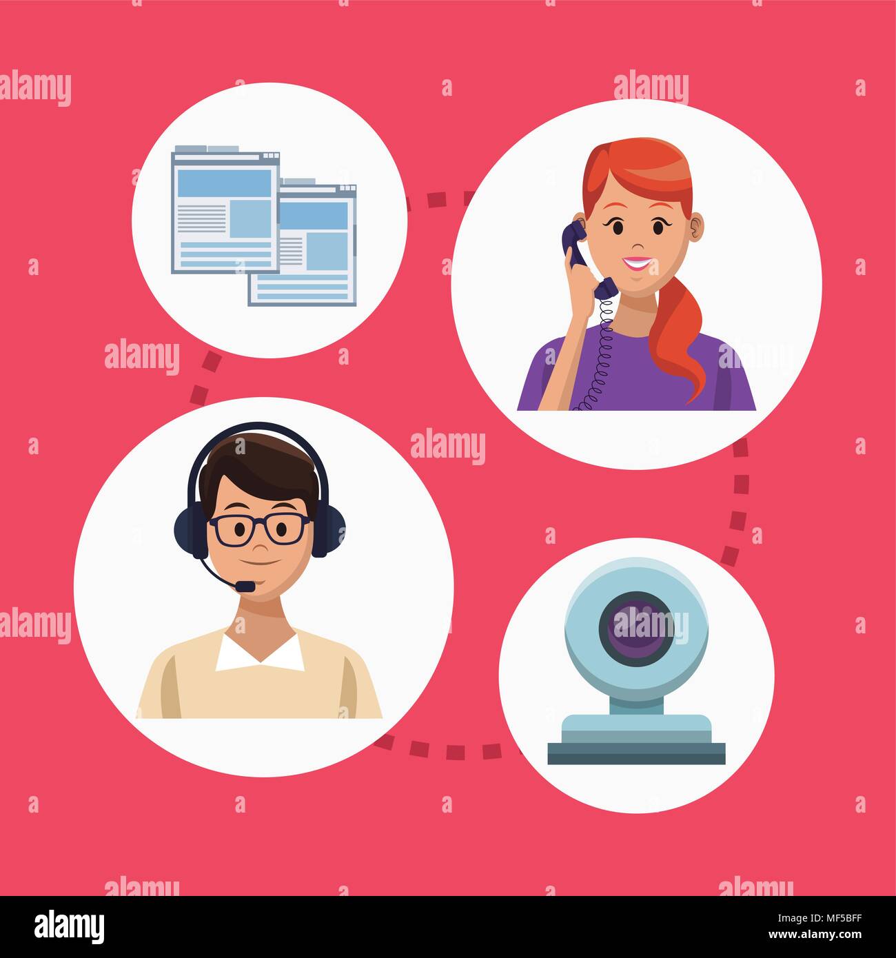Set of customer service icons Stock Vector Image & Art - Alamy