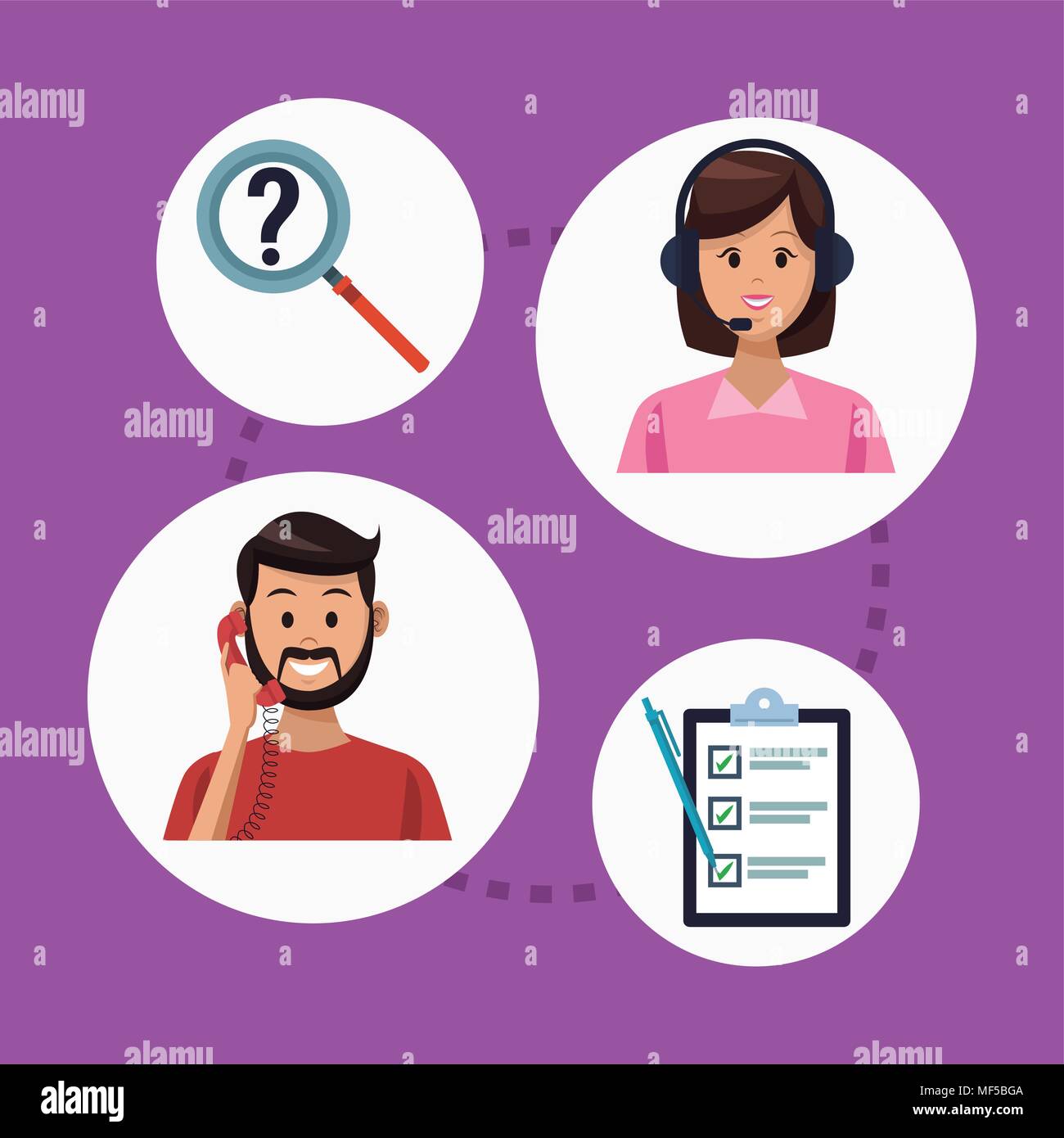 Set of customer service icons Stock Vector Image & Art - Alamy