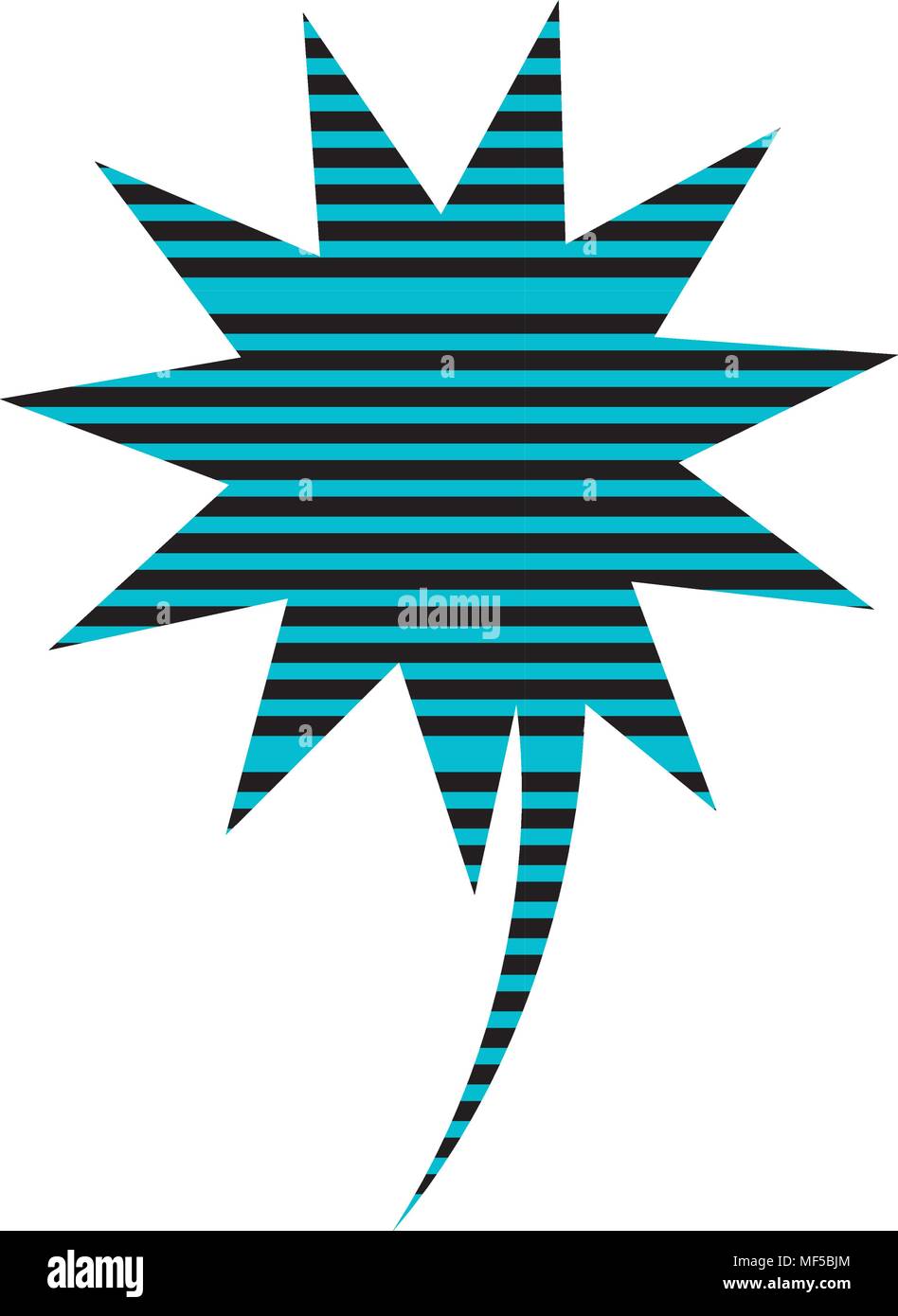 striped burst expression icon over white background, colorful design ...
