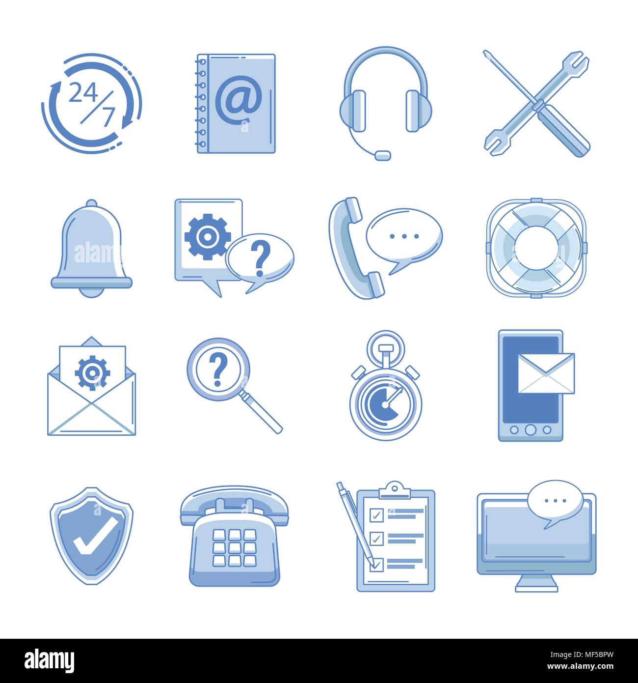 Set of customer service icons Stock Vector Image & Art - Alamy