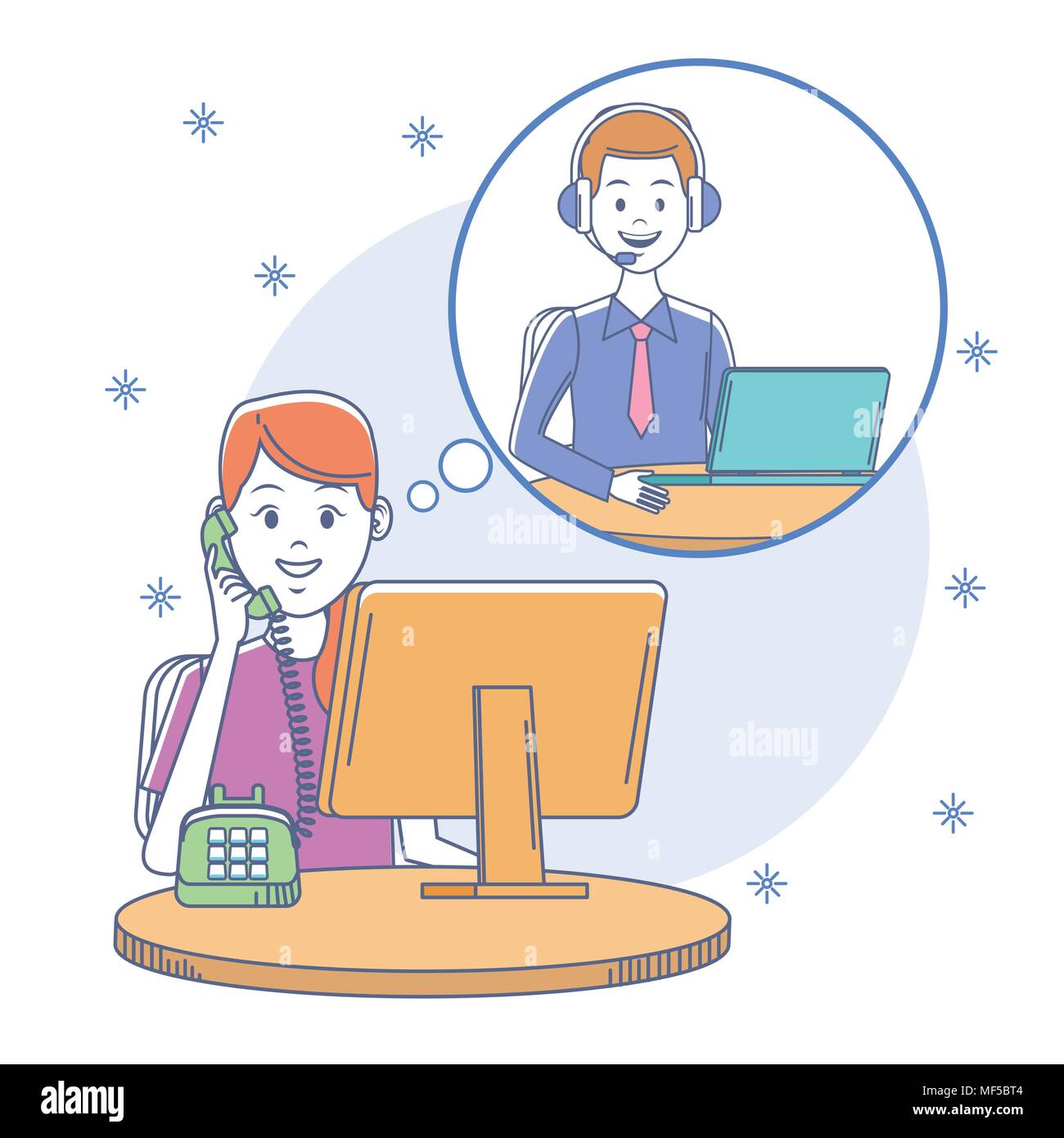Call center customer service Stock Vector Image & Art - Alamy