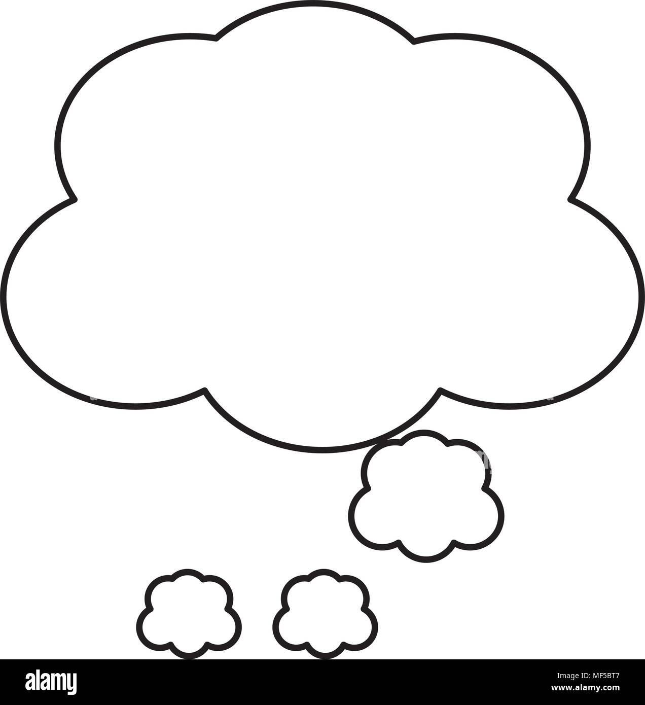 speech cloud icon over white background, vector illustration Stock ...
