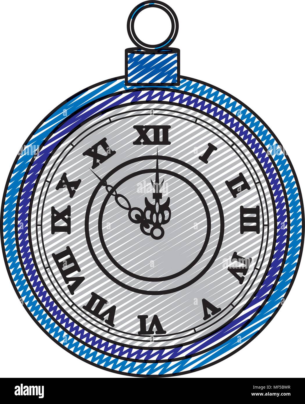 doodle fashion pocket watch object design Stock Vector Image & Art - Alamy