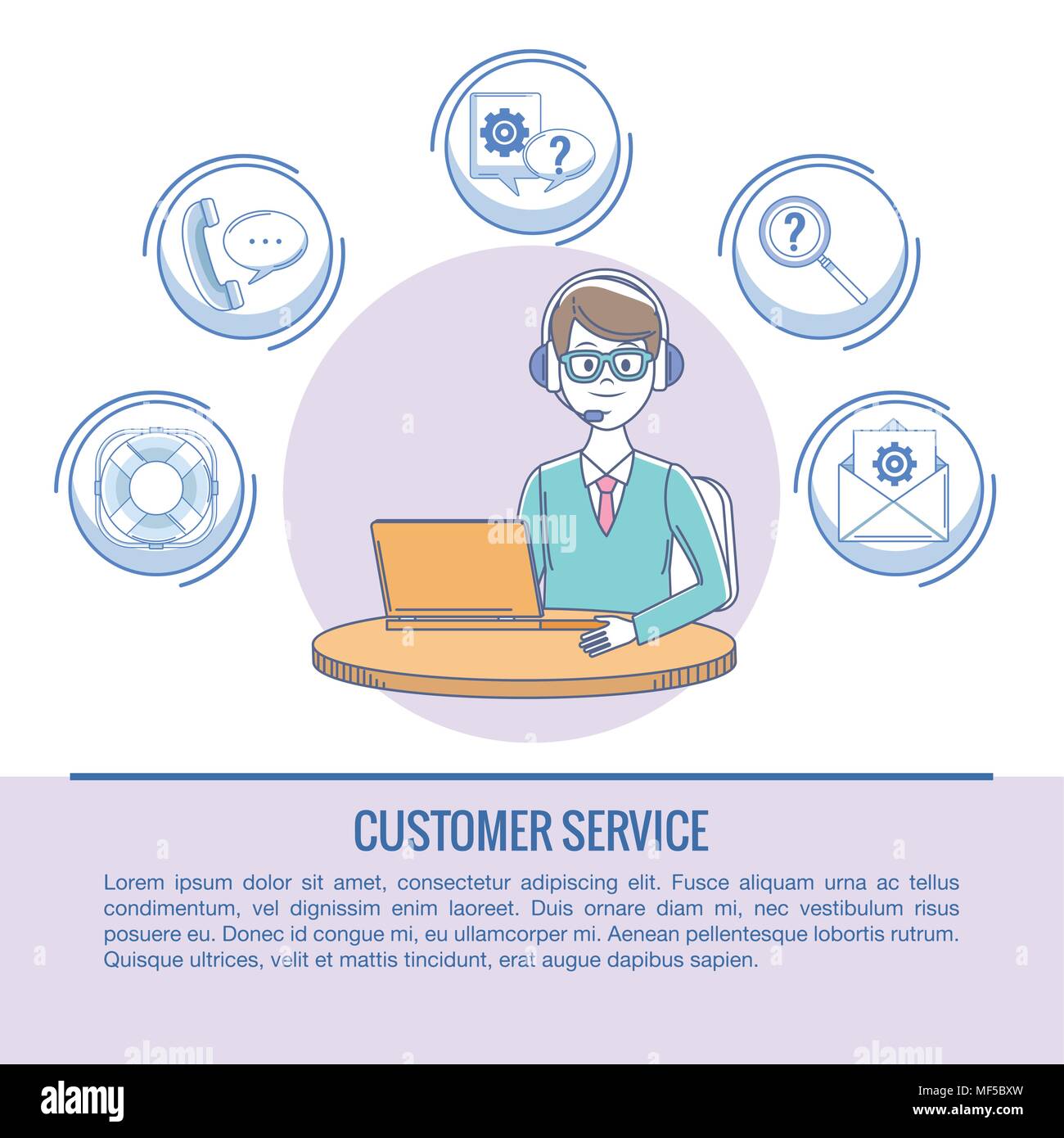 Customer service infographic Stock Vector Image & Art - Alamy