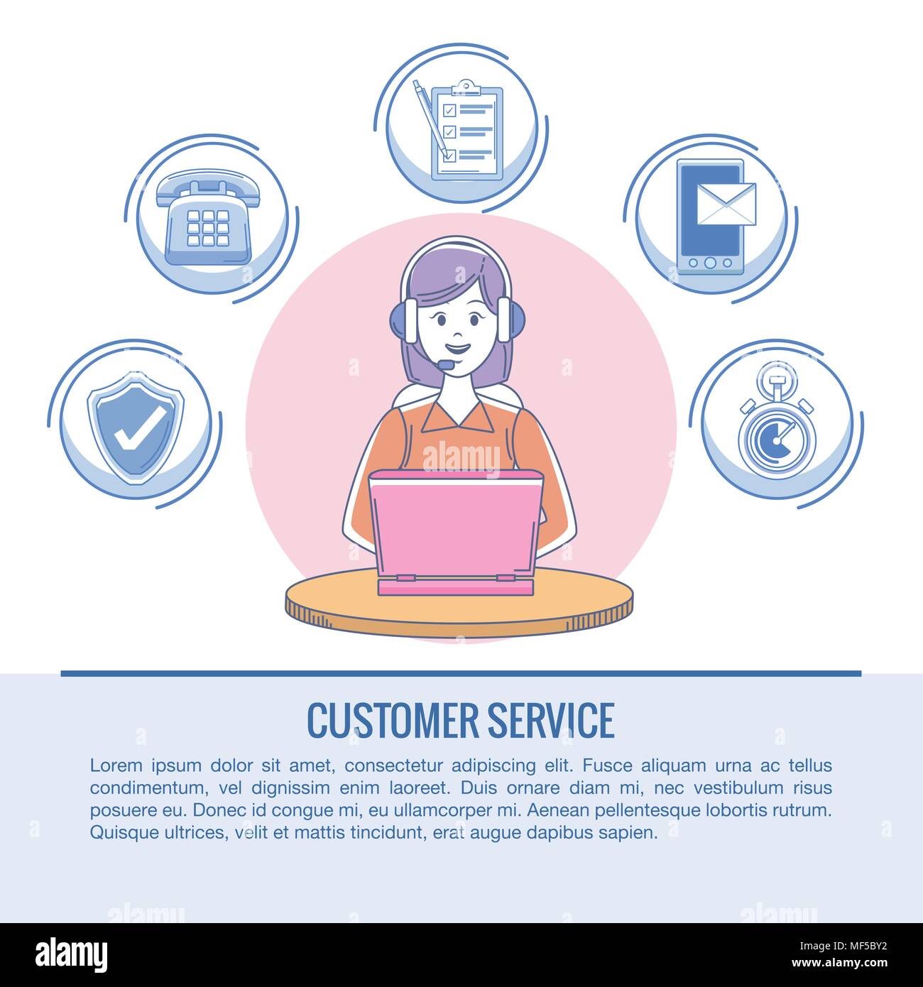 Customer service infographic Stock Vector Image & Art - Alamy