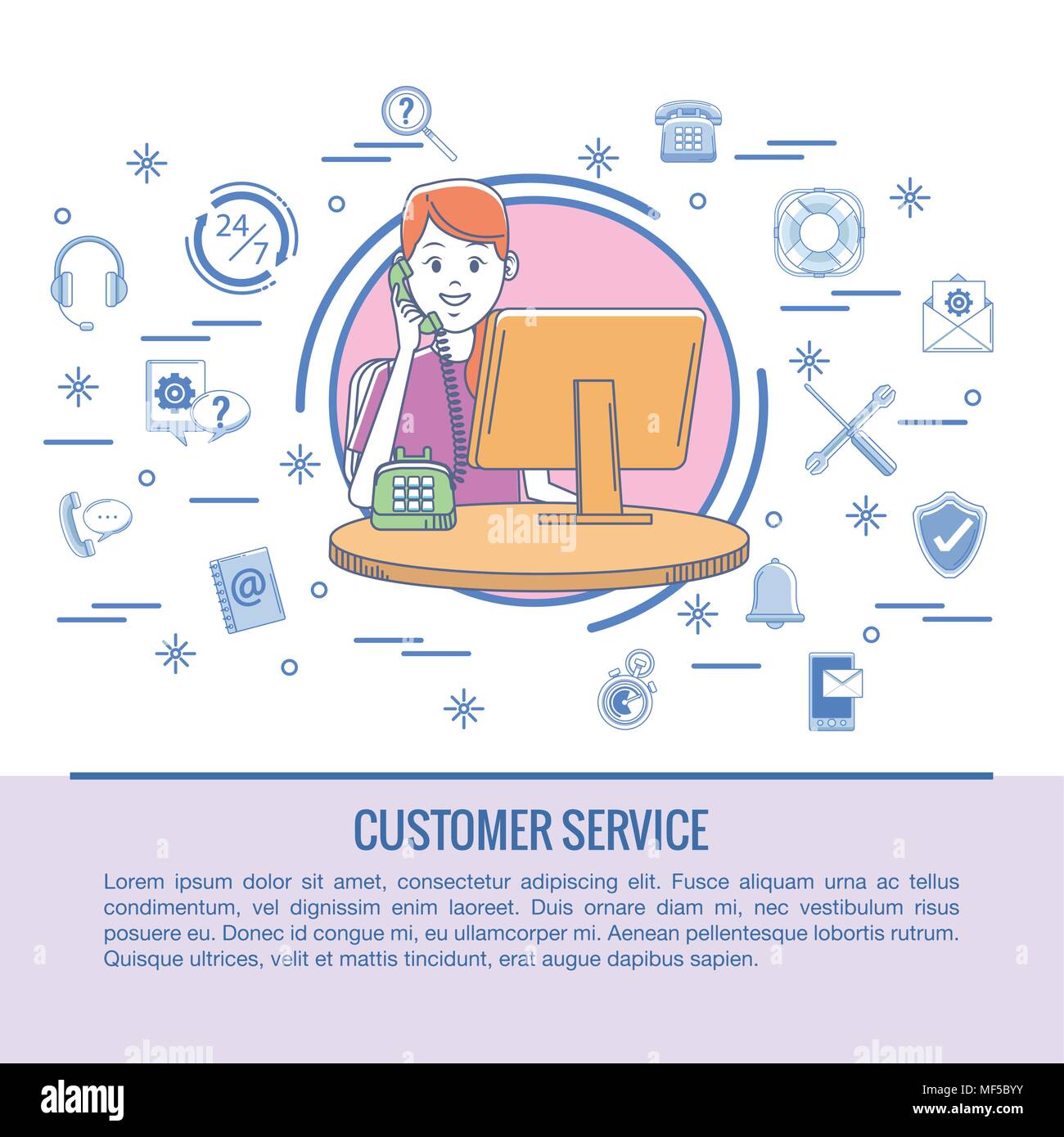 Customer service infographic Stock Vector Image & Art - Alamy