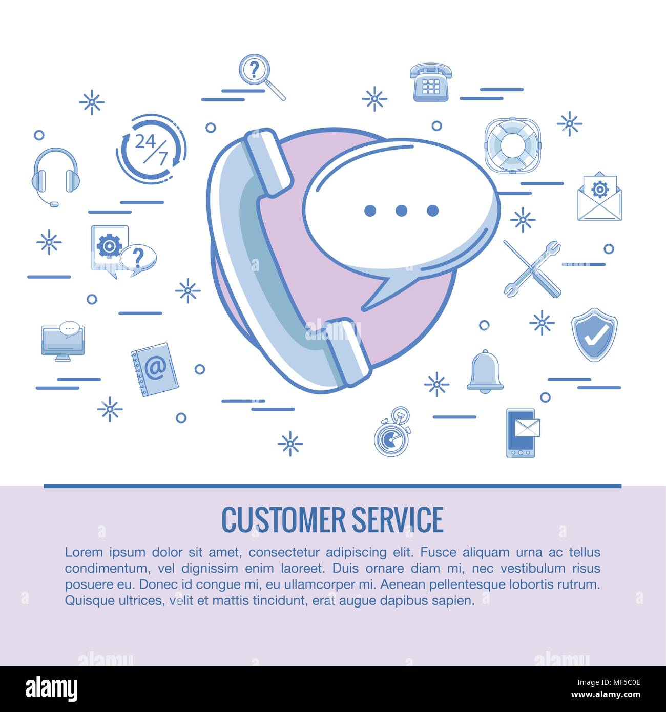 Customer service infographic Stock Vector Image & Art - Alamy