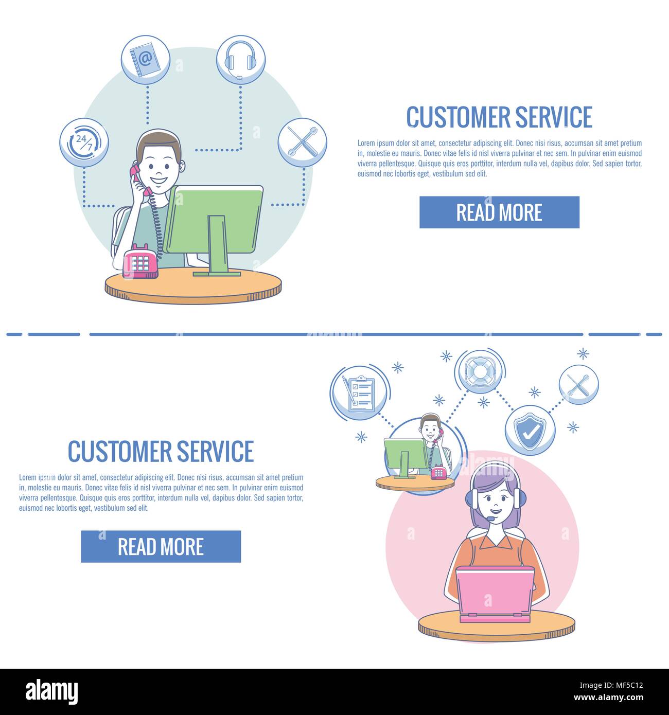 Customer service infographic Stock Vector Image & Art - Alamy
