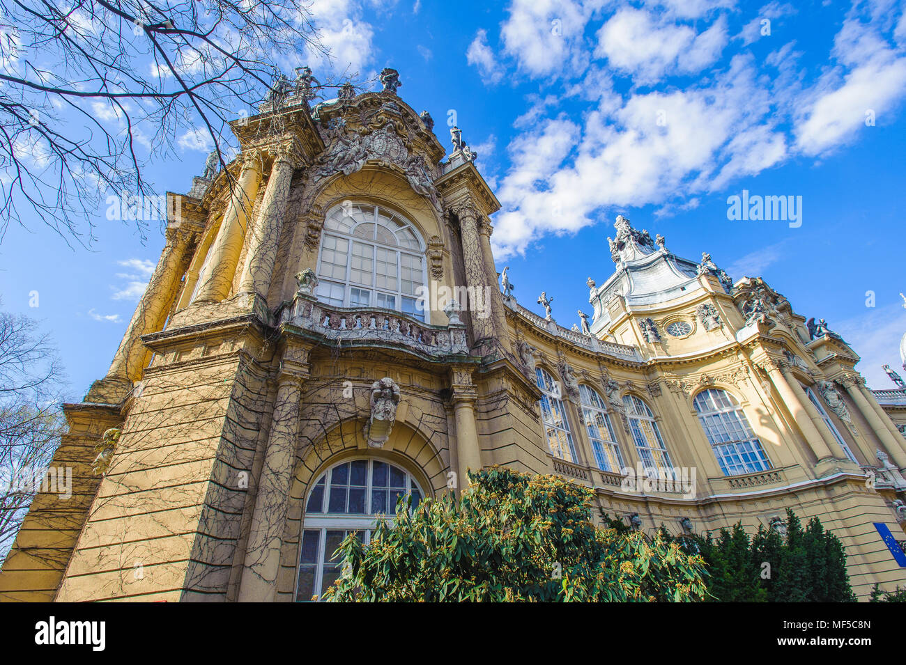Vajdahunyad Castle (Budapest, Hungary) built between 1896 and 1908 as ...