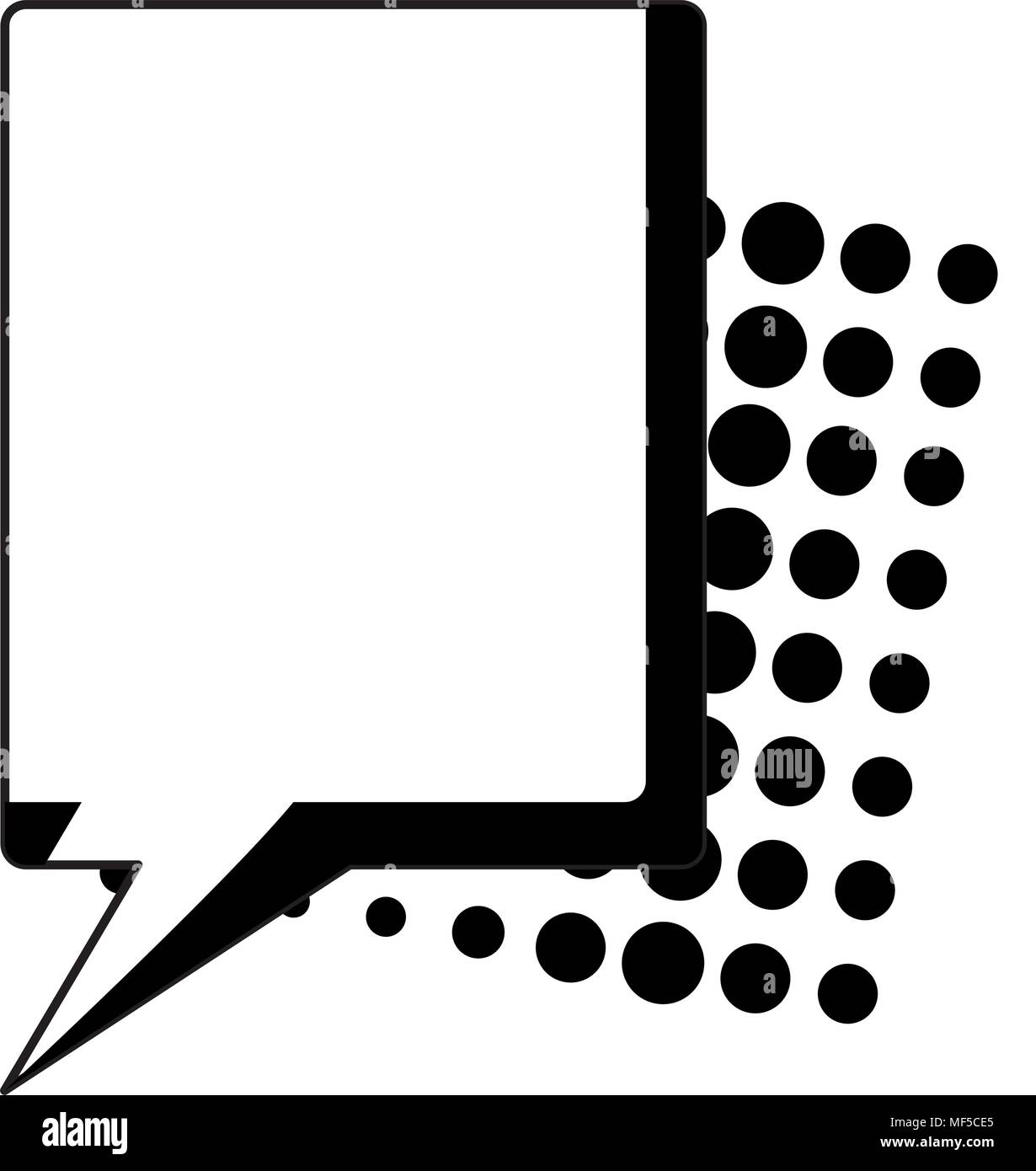 square speech bubble icon over white background pop art style, vector ...