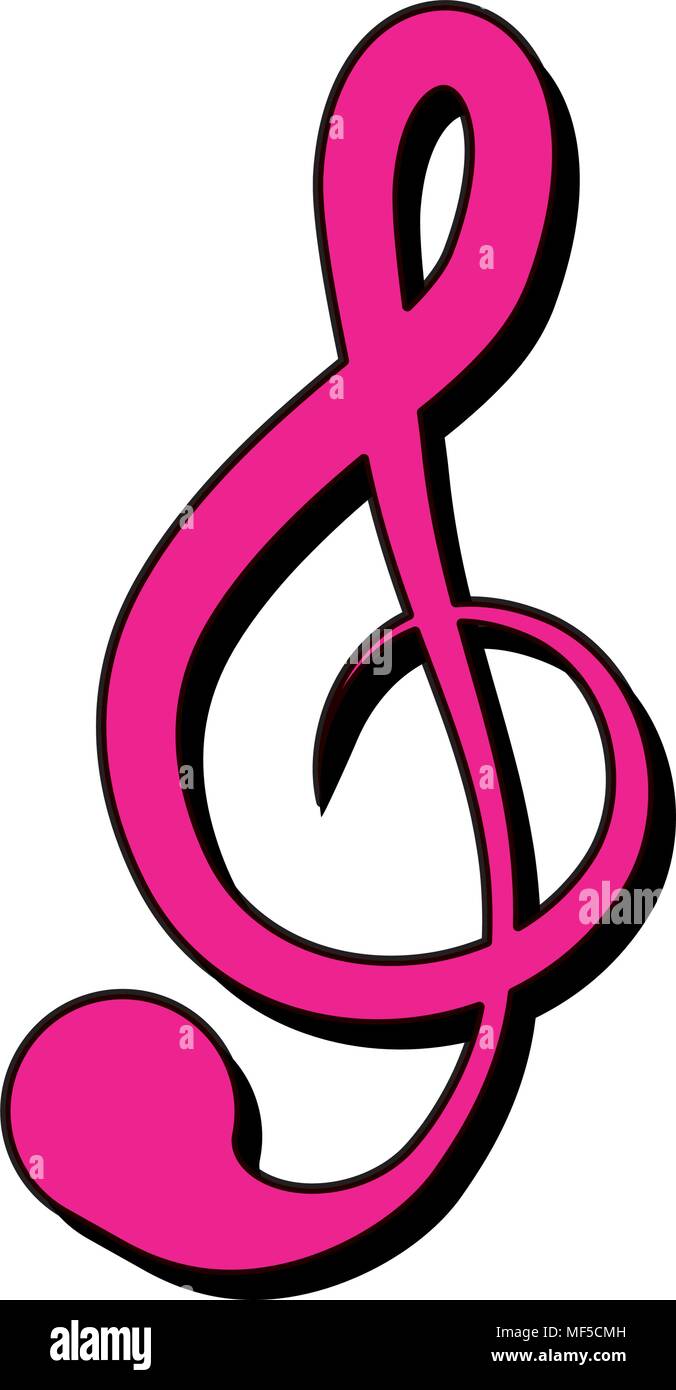 musical note symbol over white background, vector illustration Stock ...