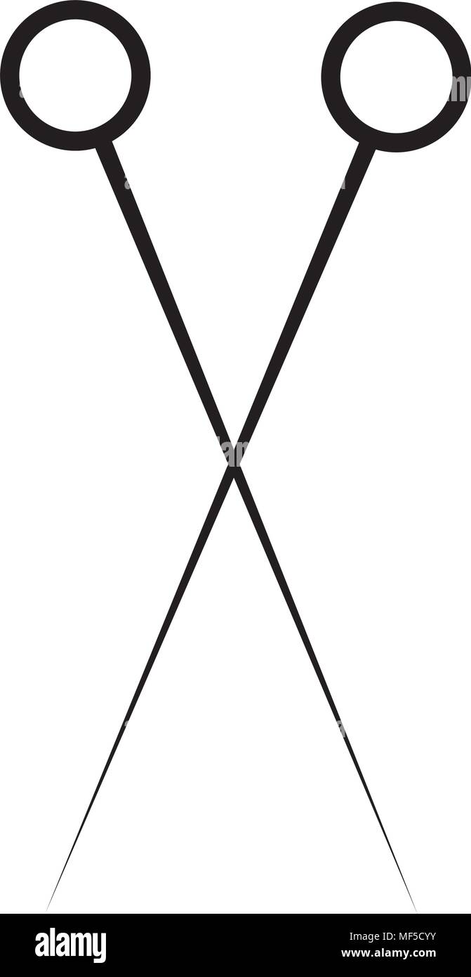 Sewing pins icons Cut Out Stock Images & Pictures - Alamy