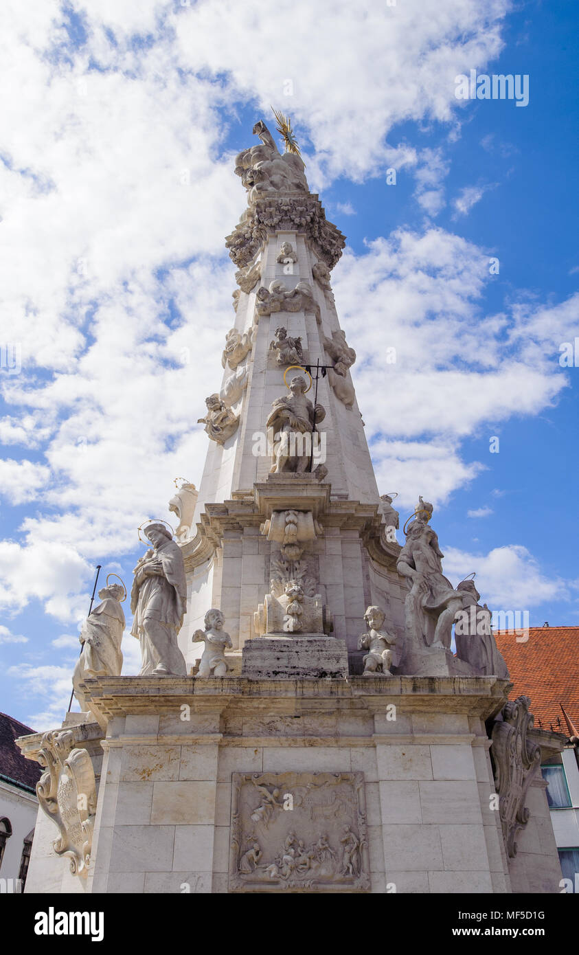 The Trinity statue of Budapest, Hungary Stock Photo - Alamy