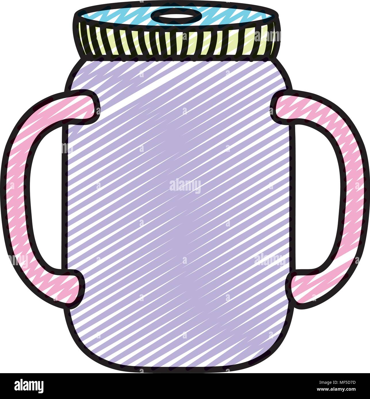doodle preserve bottle glass object design Stock Vector Image & Art - Alamy