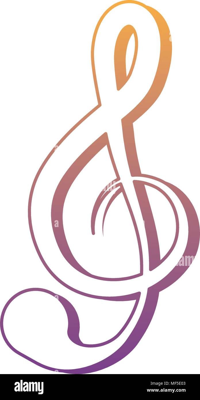 musical note symbol over white background, vector illustration Stock ...