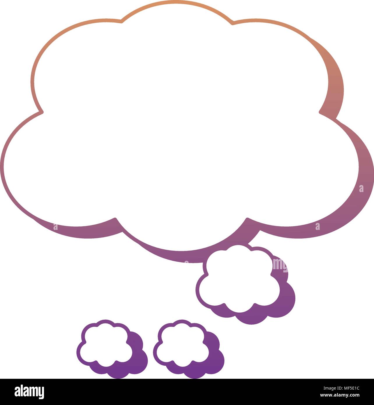 speech cloud icon over white background, colorful design. vector ...