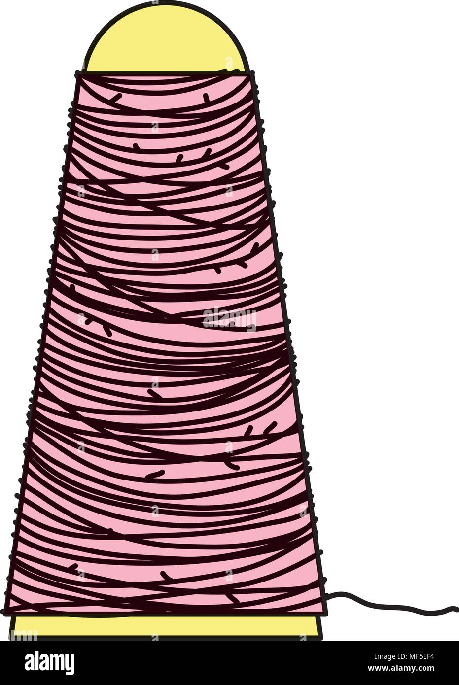 color tailor thread sewing fashion tool Stock Vector Image & Art - Alamy